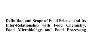 Definition and Relation of Food Science( Lecture1).pptx