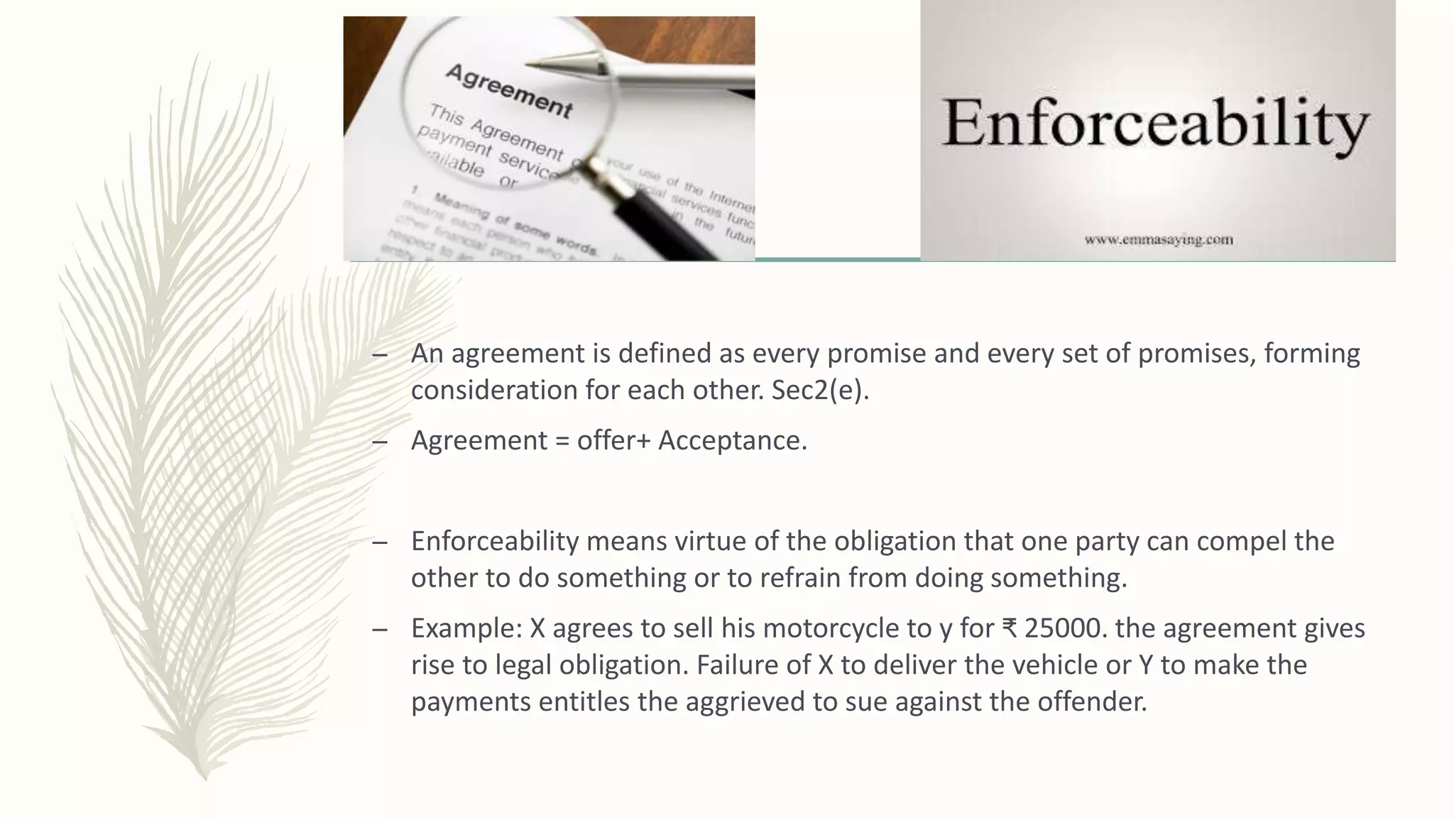 Definition and types of contract | PPTX