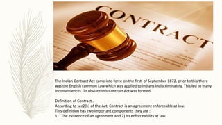 Definition and types of contract | PPTX
