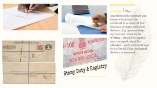 Definition and types of contract | PPTX