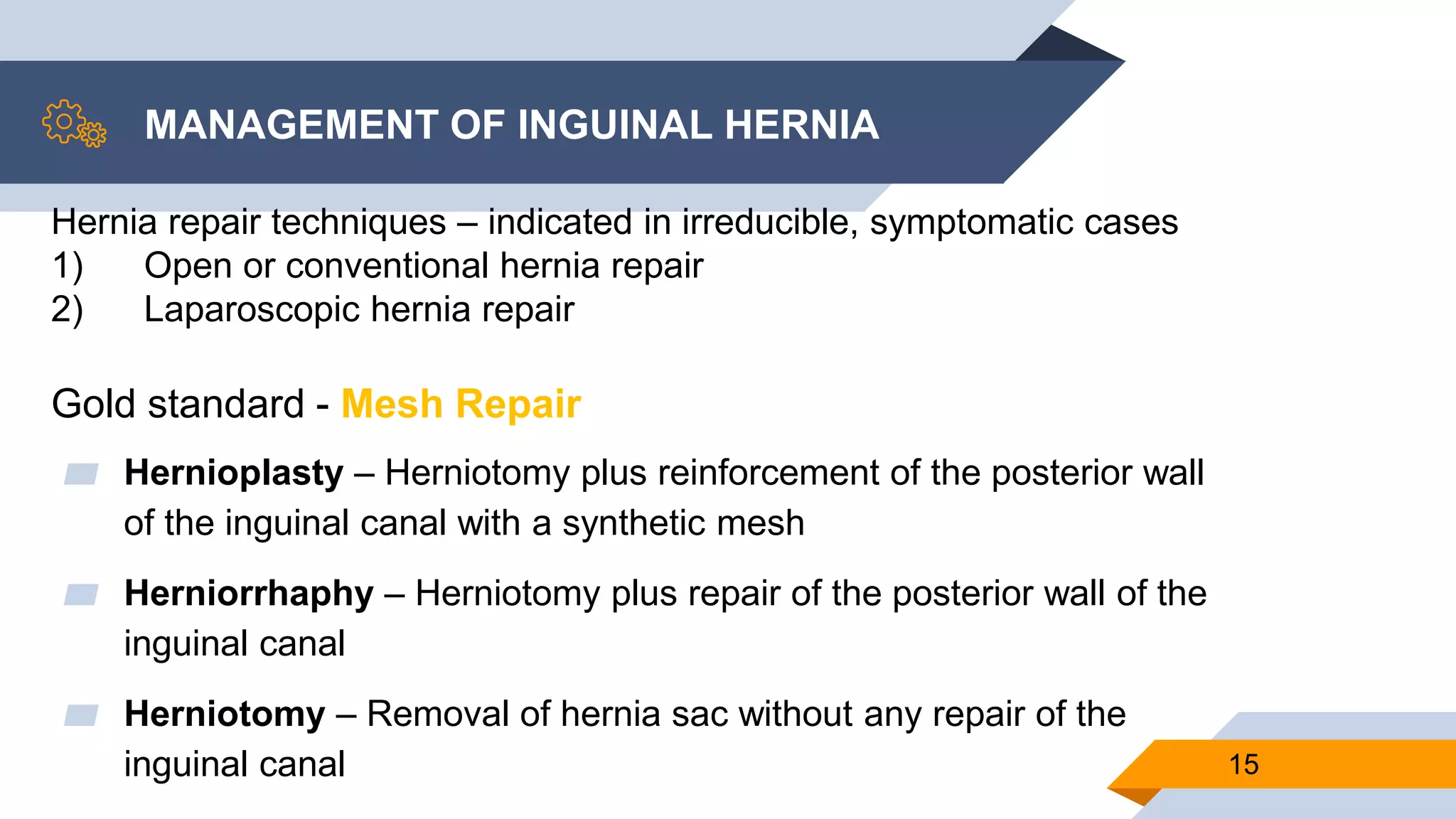 Definition and types of hernia repair | PPTX
