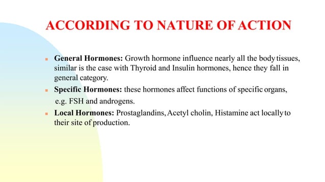 Definition and types of hormones | PPT