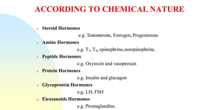 Definition and types of hormones | PPT