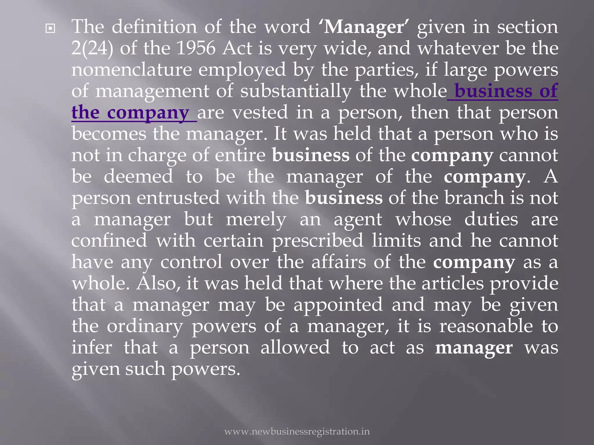 Definition and types of manager | PDF