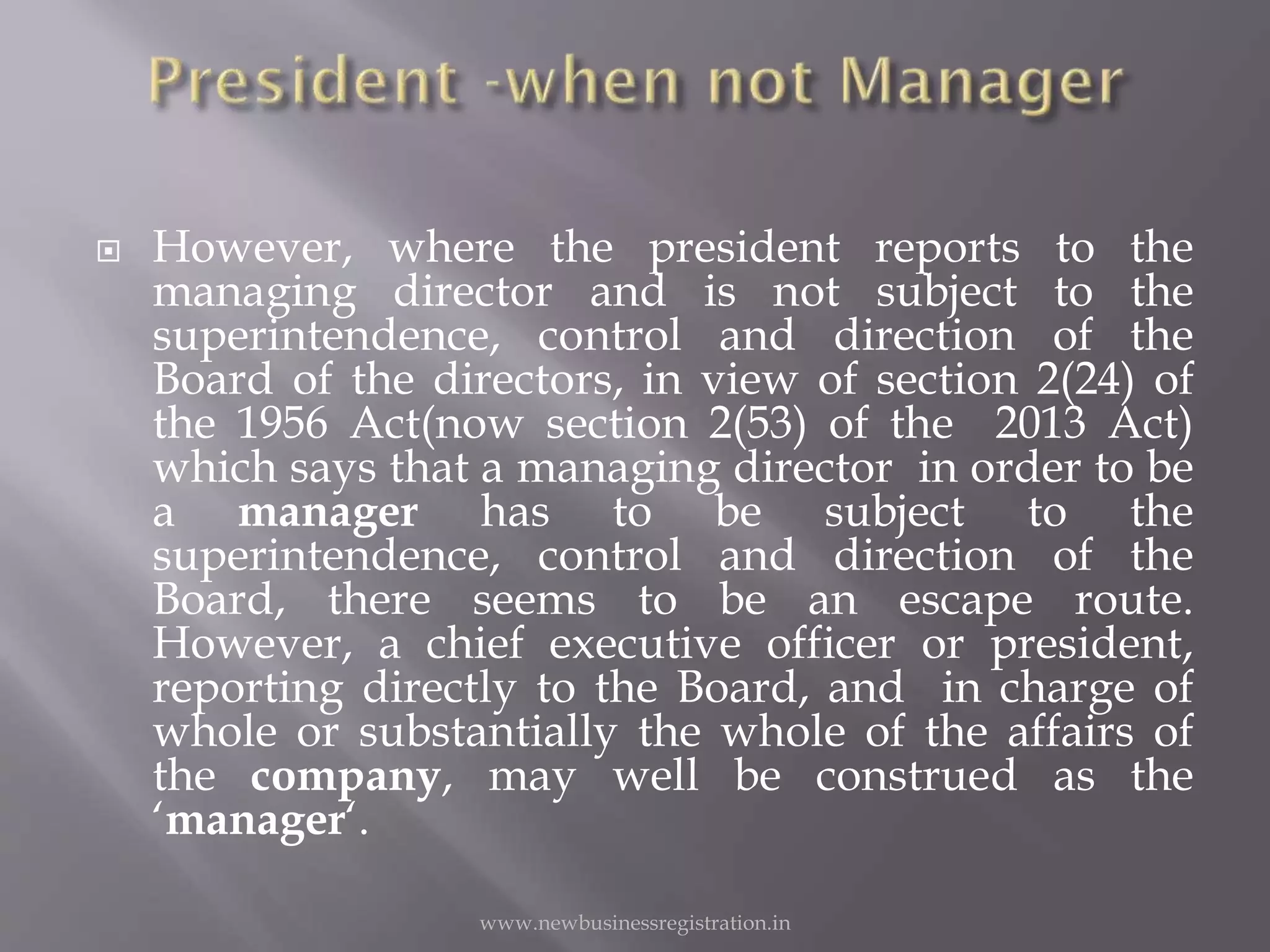 Definition and types of manager | PDF