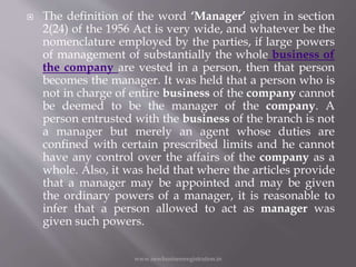 Definition and types of manager | PDF