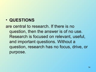 Definition and types of research ppt | PPT