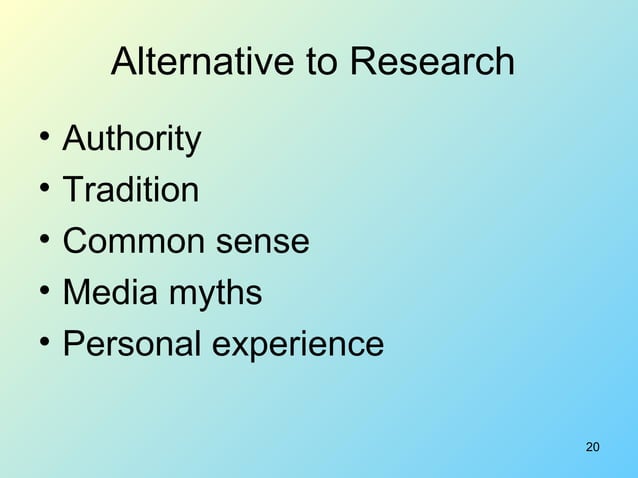 Definition and types of research ppt | PPT