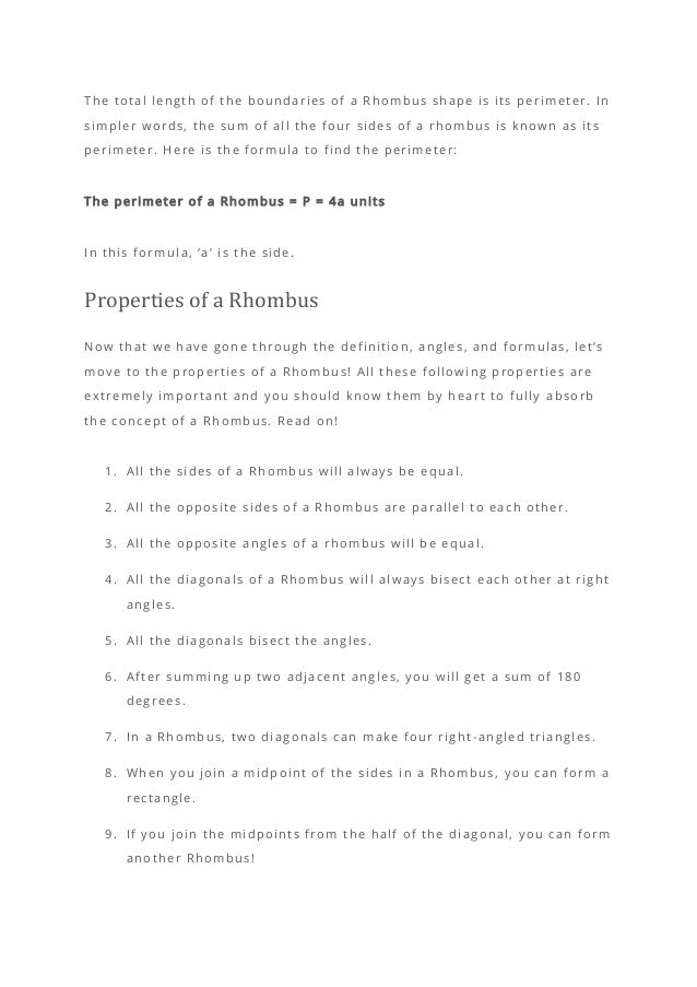 Definition Angles Formulas and Properties of a Rhombus.pdf