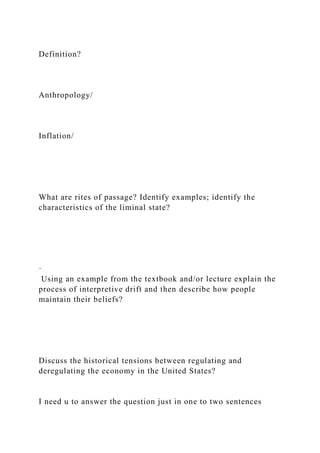 DefinitionAnthropologyInflationWhat a.docx