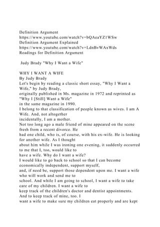 Definition Argumenthttpswww.youtube.comwatchv=bQAeaYZ1WSw.docx