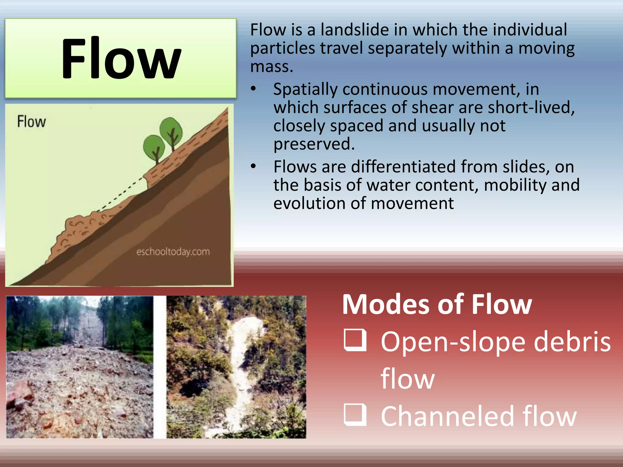 Definition, classification & types of landslide | PPTX