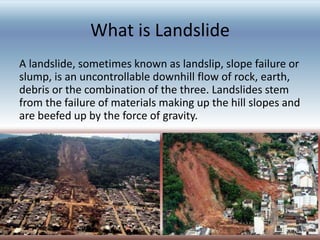 Definition, classification & types of landslide | PPT