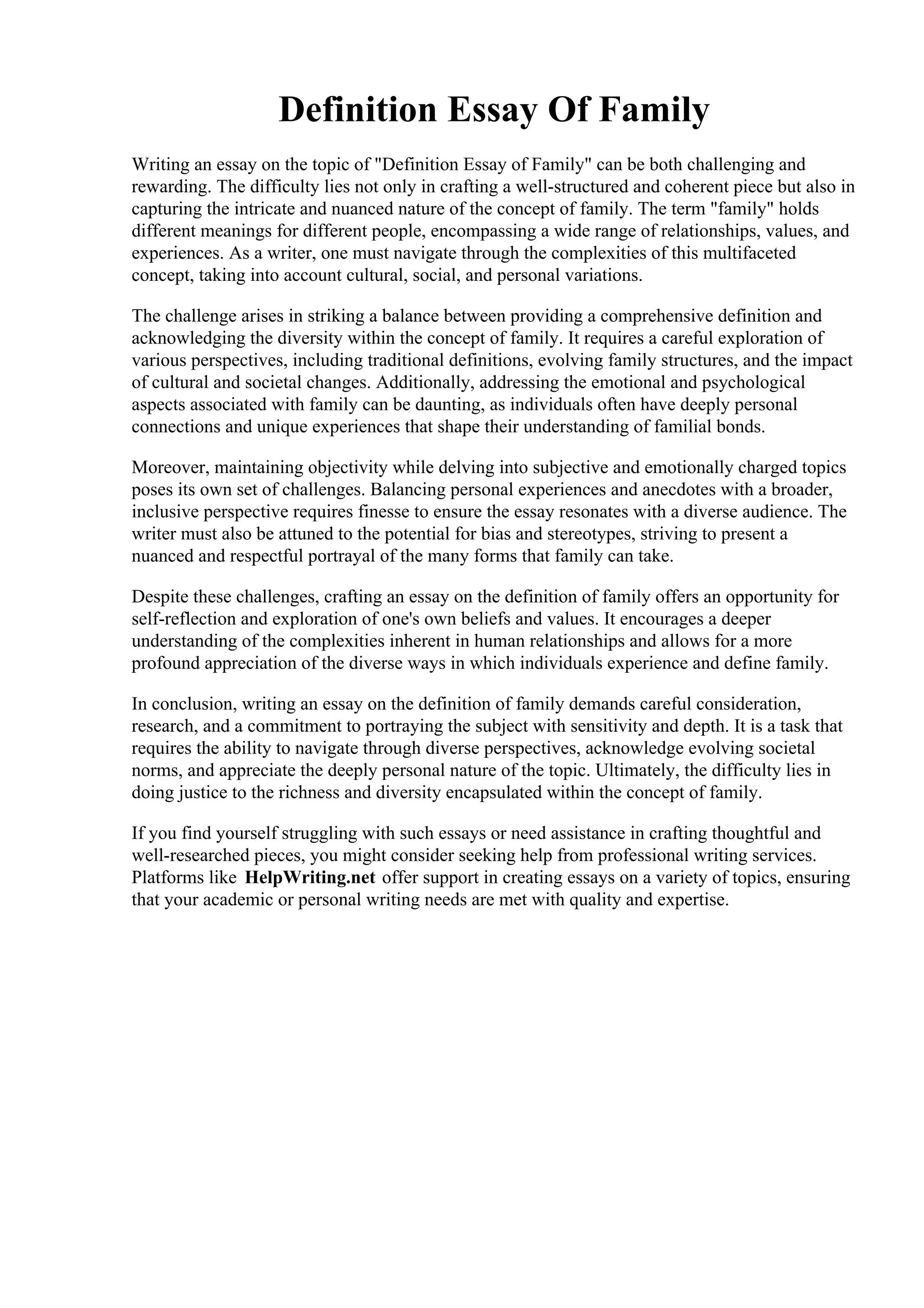 Definition Essay Of Family.pdf