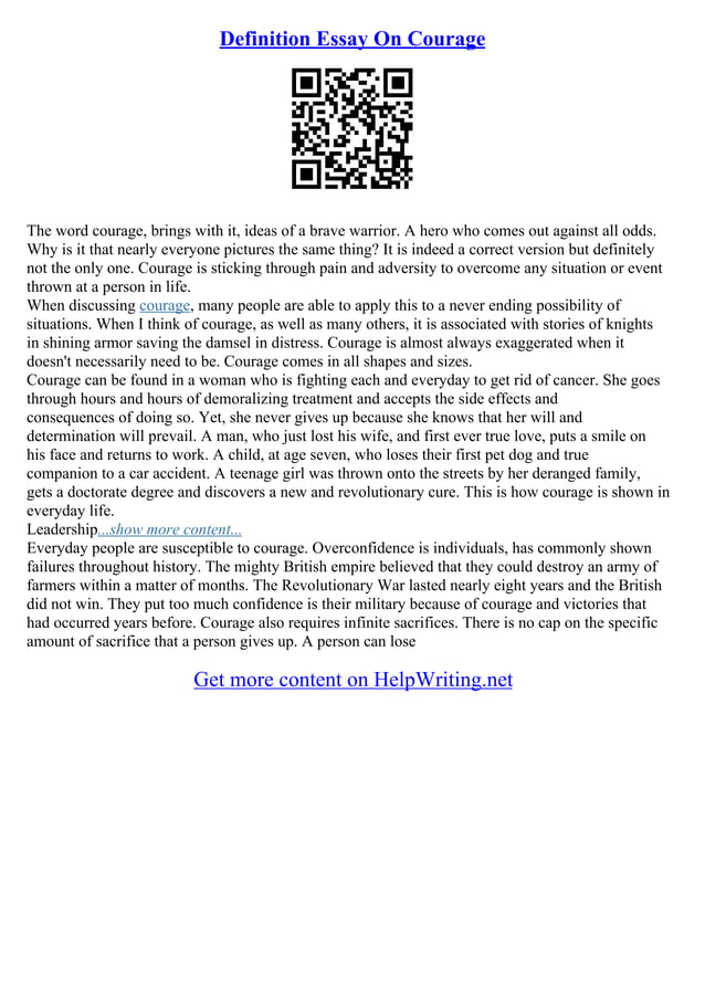 Definition Essay Samples | PDF