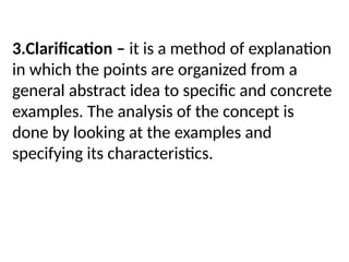 Definition, Clarification and Explication in EAPP | PPTX