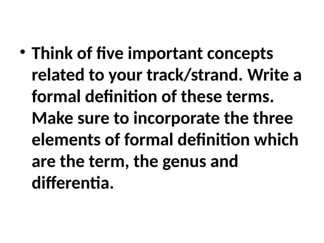 Definition, Clarification and Explication in EAPP | PPTX | Science