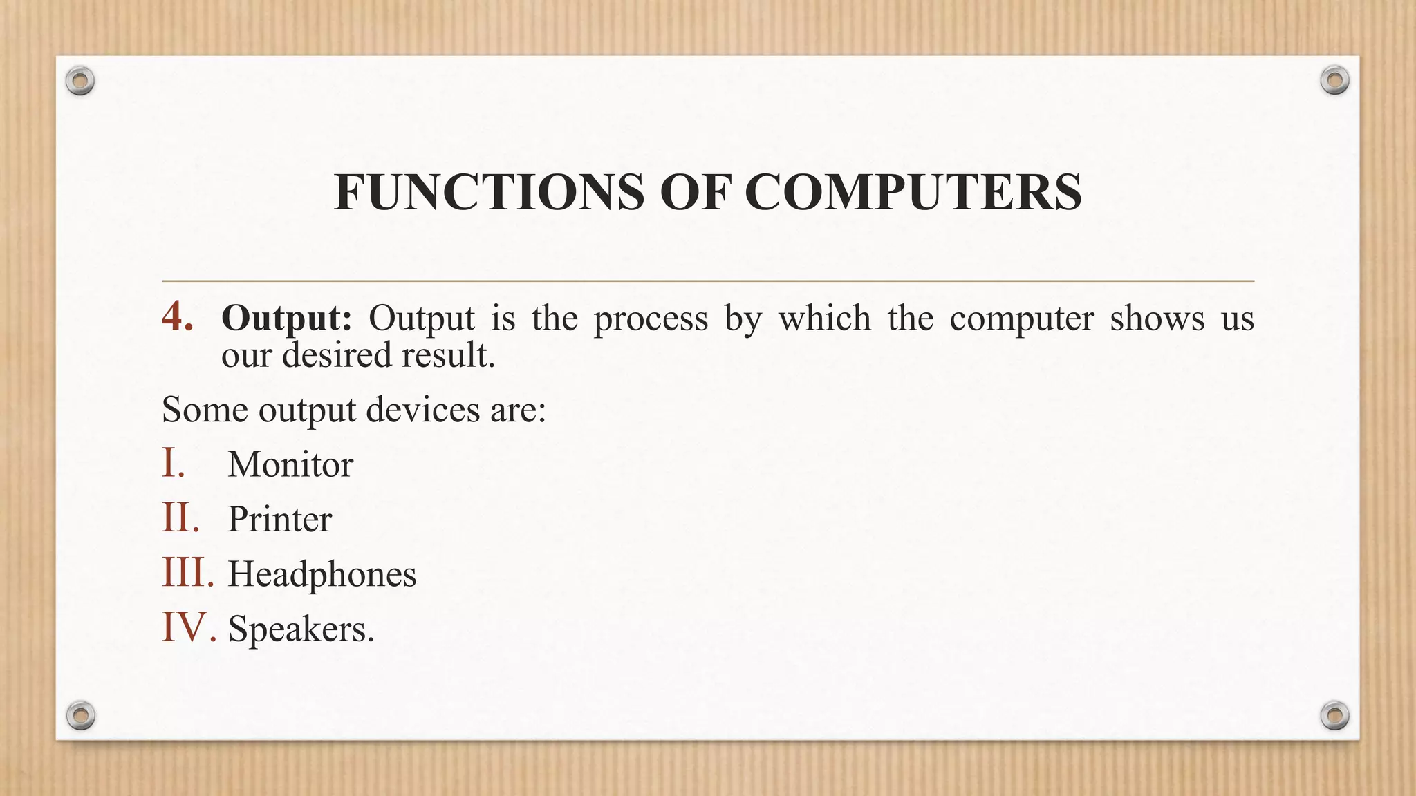 Definition, functions and characteristics of computer & computer ...