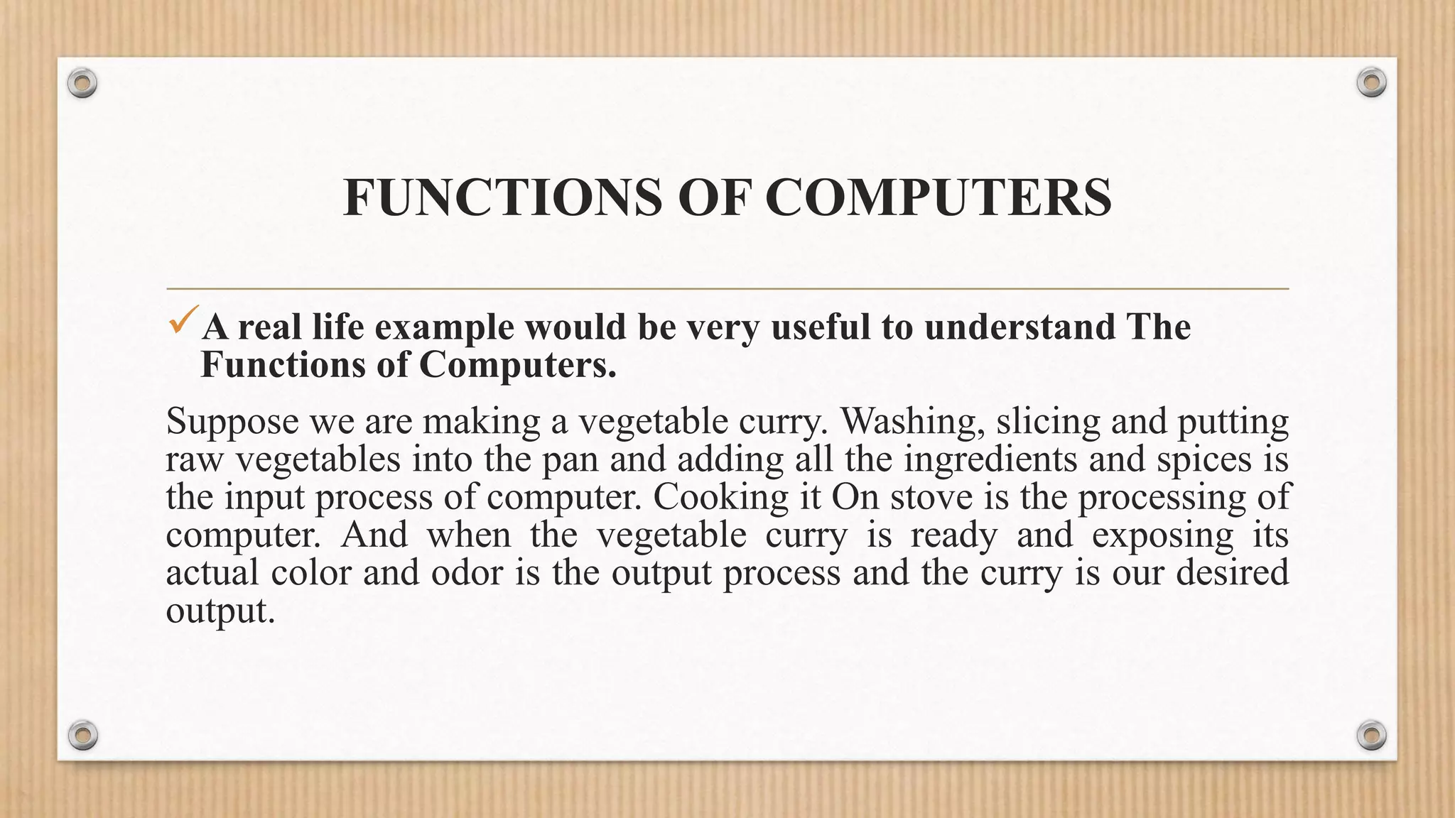 Definition, functions and characteristics of computer & computer ...