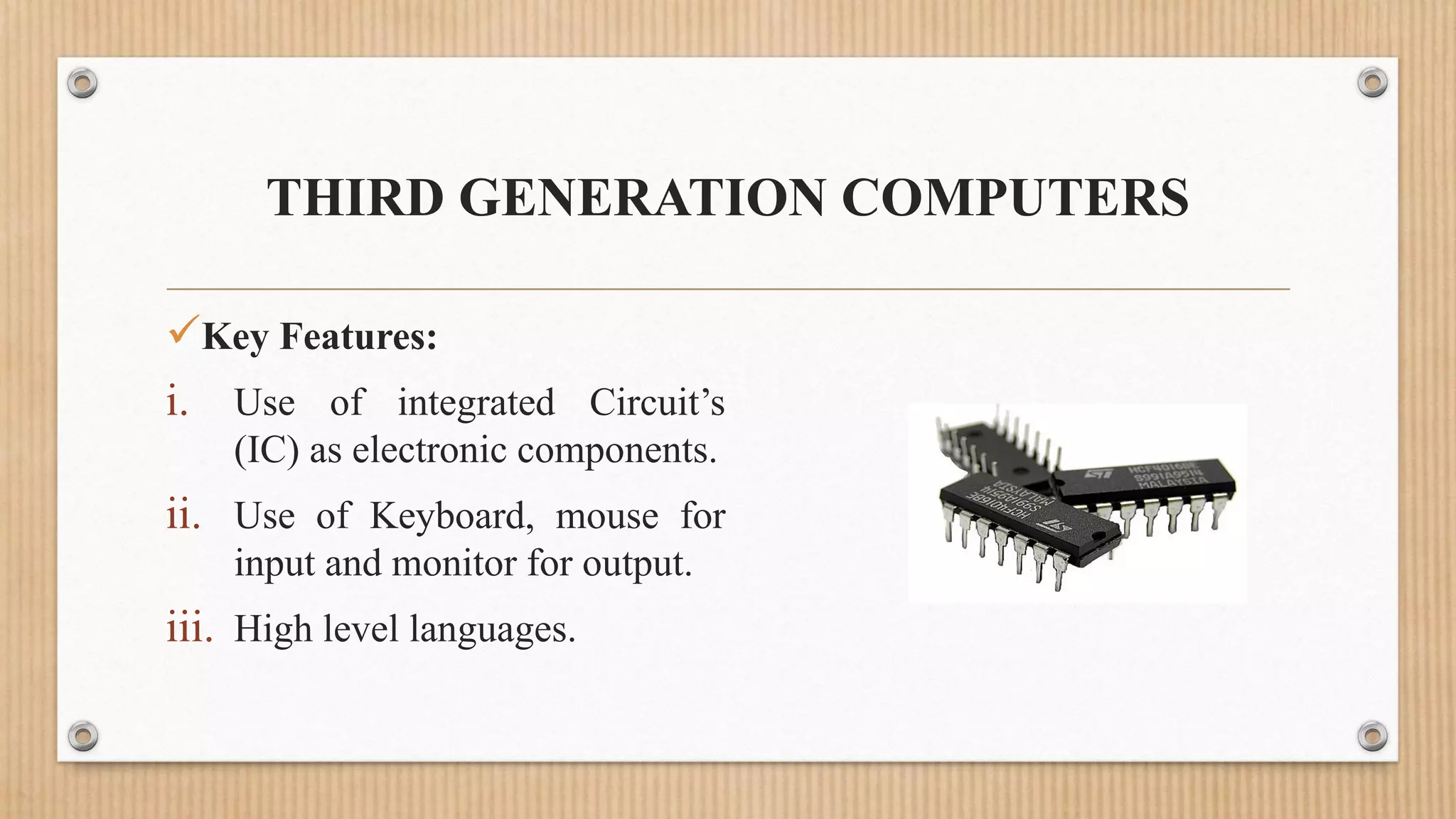 Definition, functions and characteristics of computer & computer generation | PDF