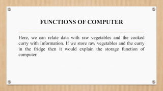 Definition, functions and characteristics of computer & computer ...