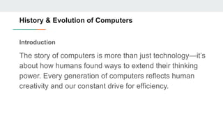Definition, History & Evolution of Computers (Part 1).pptx