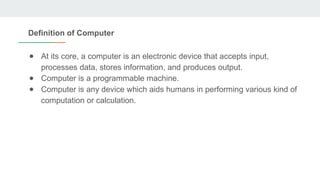 Definition, History & Evolution of Computers (Part 1).pptx