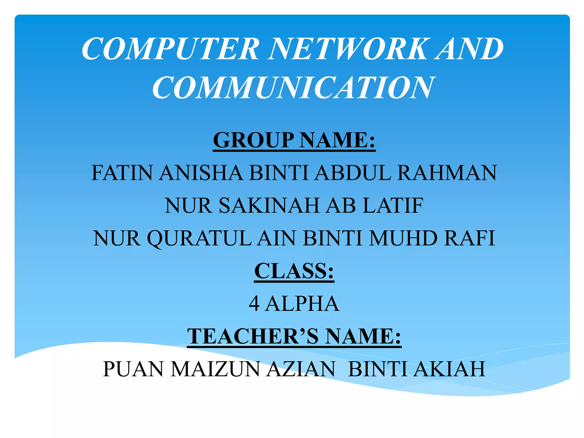 Definition & importance | PPTX | Computer Networking | Computing