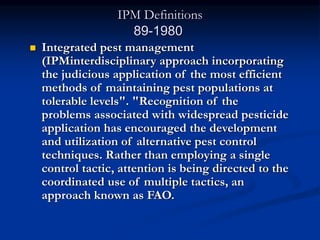 IPM -Definition | PPT