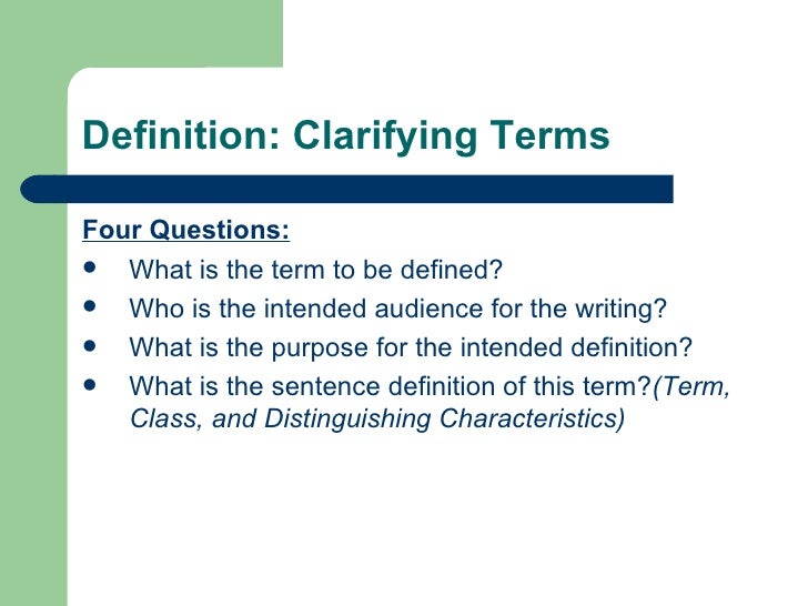 Definition Clarifying Terms definition-clarifying-terms
