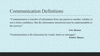 Definition menaning and scope of communication and Language | PPTX