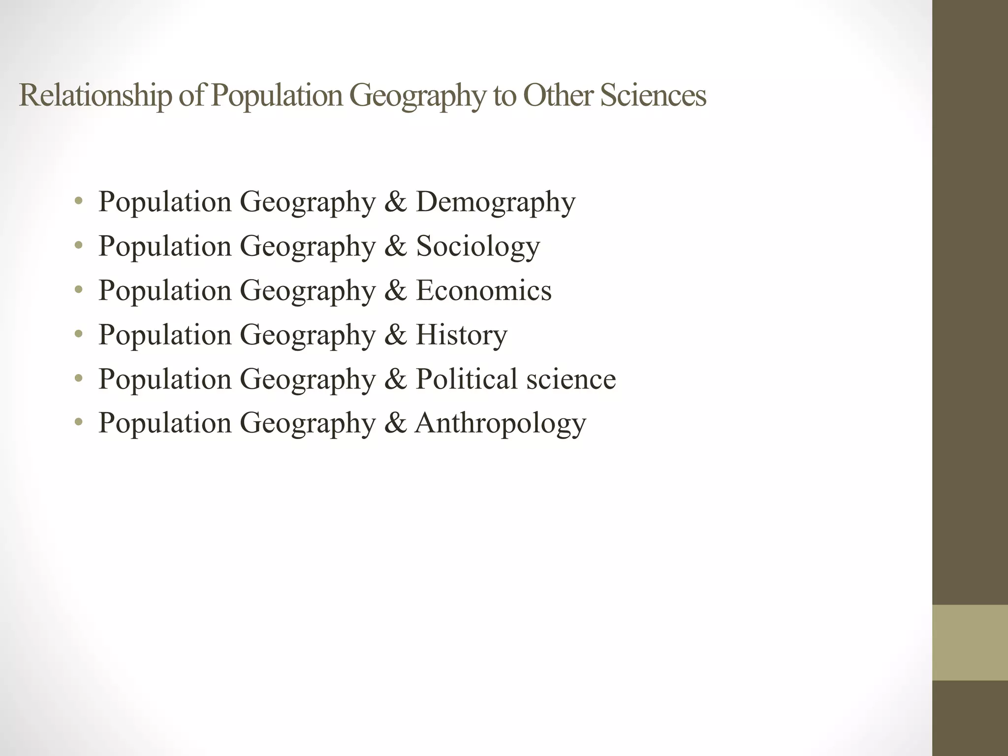 Definition, nature and scope of population geography | PPTX