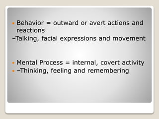 Introduction to Psychology | PPT