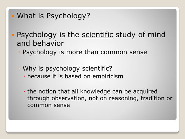 Introduction to Psychology | PPT