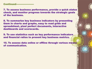 Definition, objectives and characteristics of business reports. | PPTX