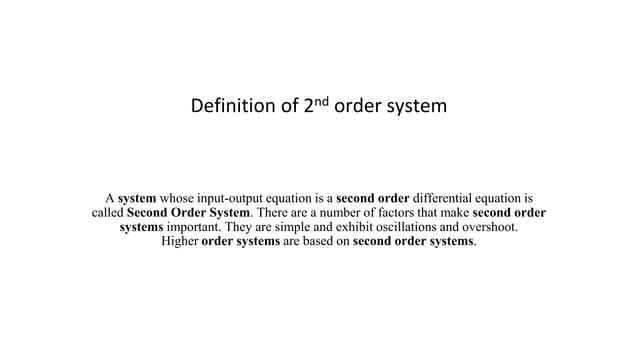 Definition of 2nd order system.pptx