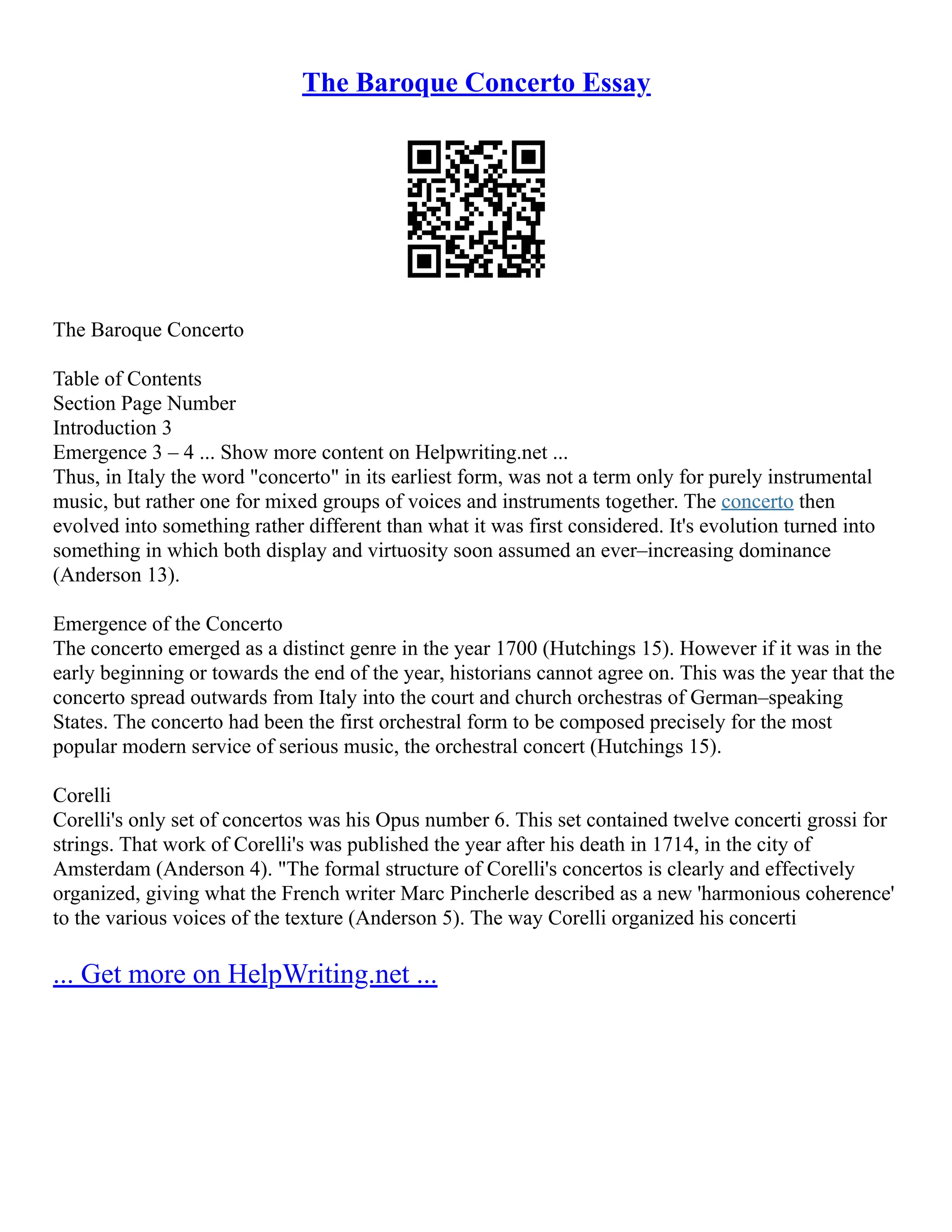 Definition Of A Concerto | PDF | Musicals | Genres