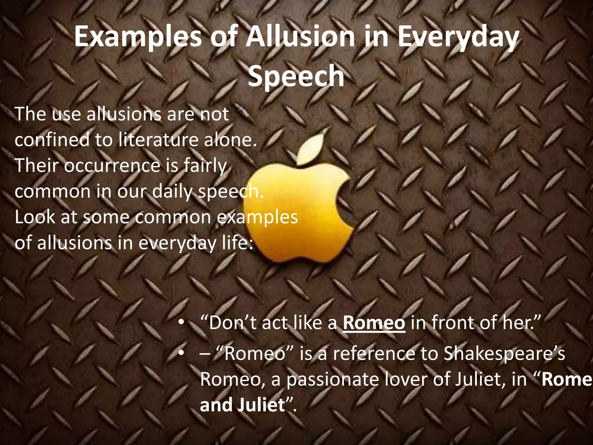 Definition of allusion | PPTX