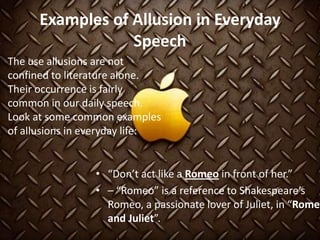 Definition of allusion | PPTX