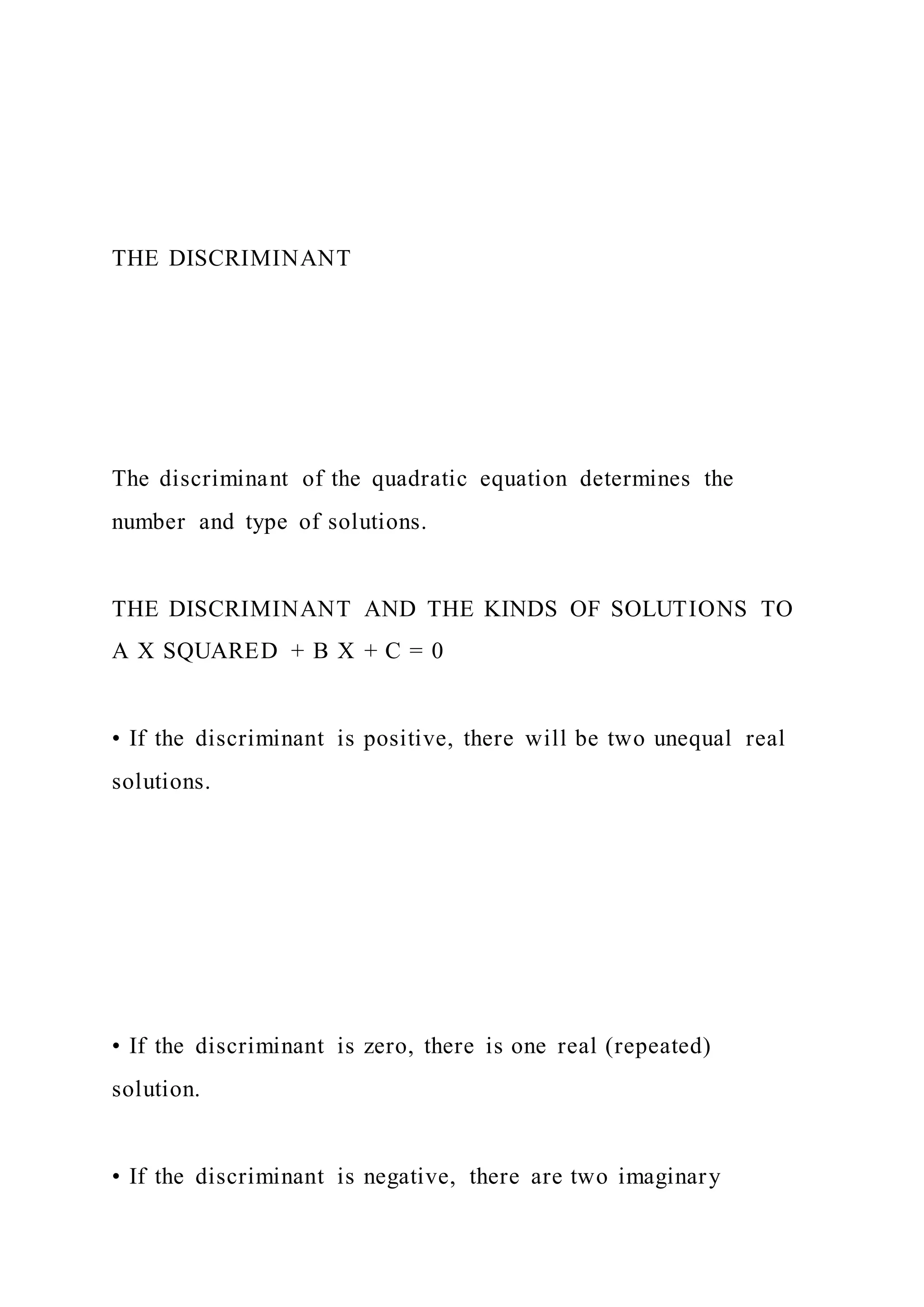 DEFINITION OF A QUADRATIC EQUATION A quadratic equatio | DOCX