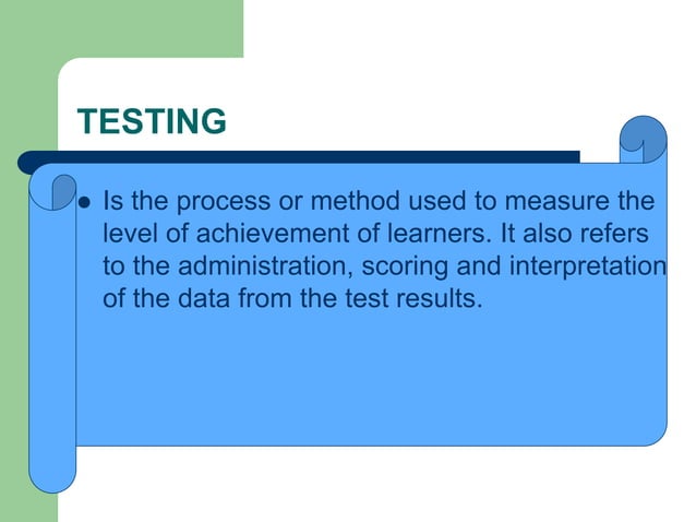 Definition of Assessment, | PPTX