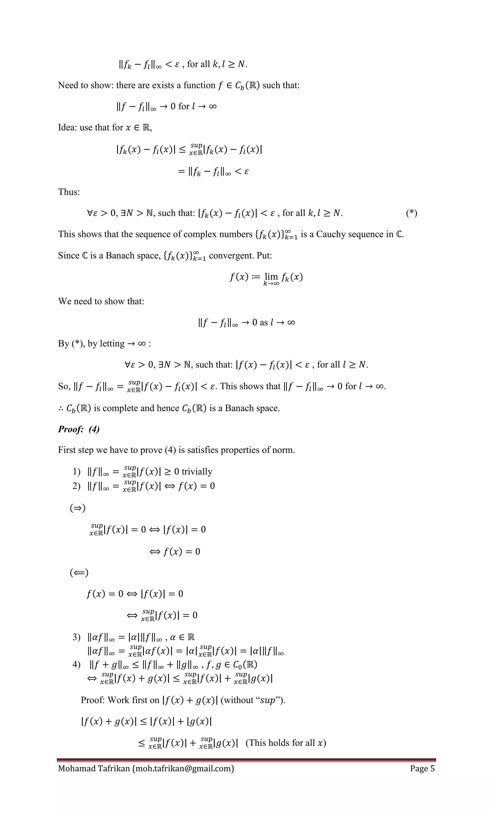 Definition of banach spaces | PDF
