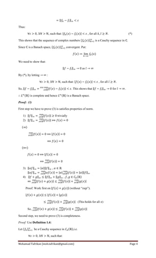 Definition of banach spaces | PDF