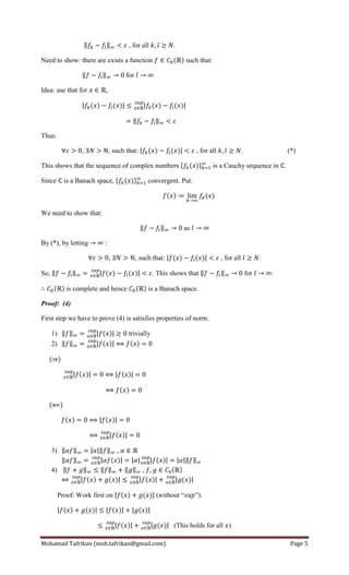 Definition of banach spaces | PDF