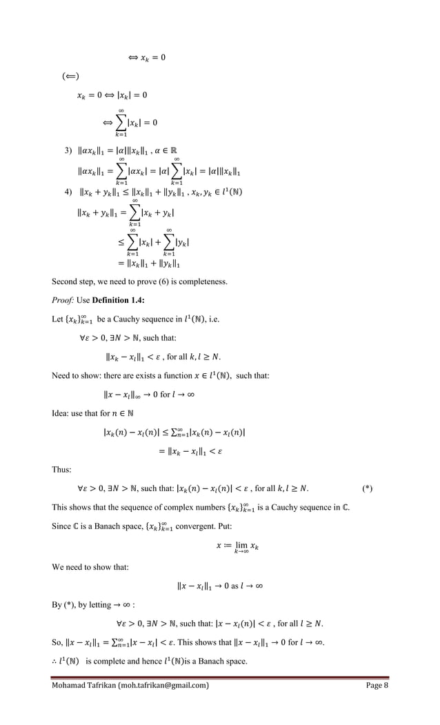 Definition of banach spaces | PDF | Maps & Navigation