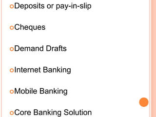 Definition of Banking Instrument | PPTX