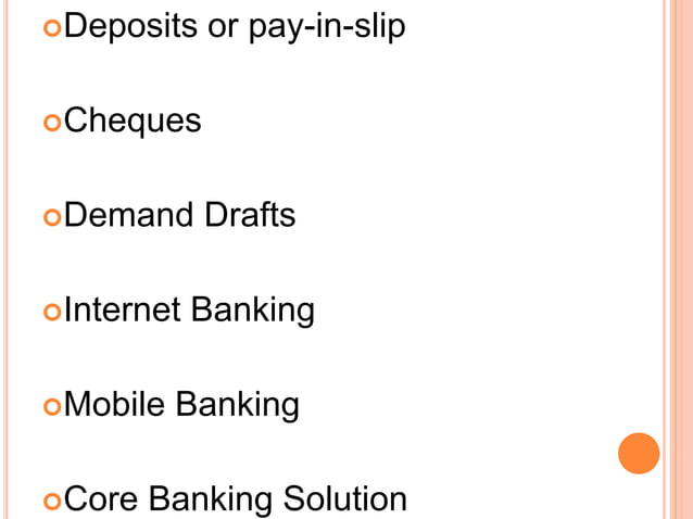 Definition of Banking Instrument | PPT