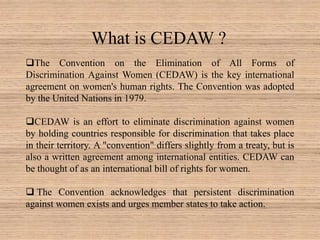Definition of cedaw | PPTX