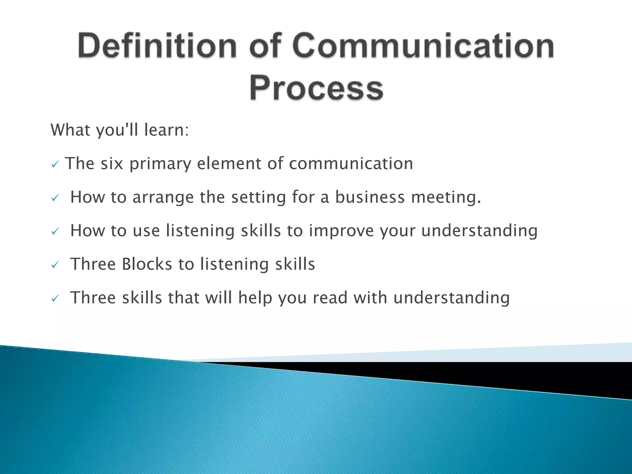 Definition of communication process | PPTX | Email | Internet