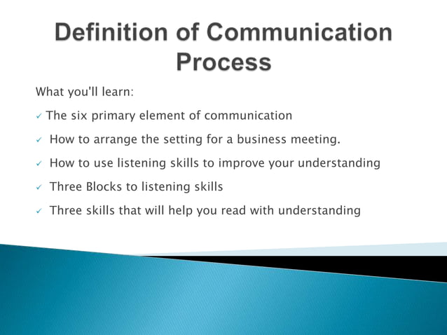 Definition of communication process | PPTX | Email | Internet